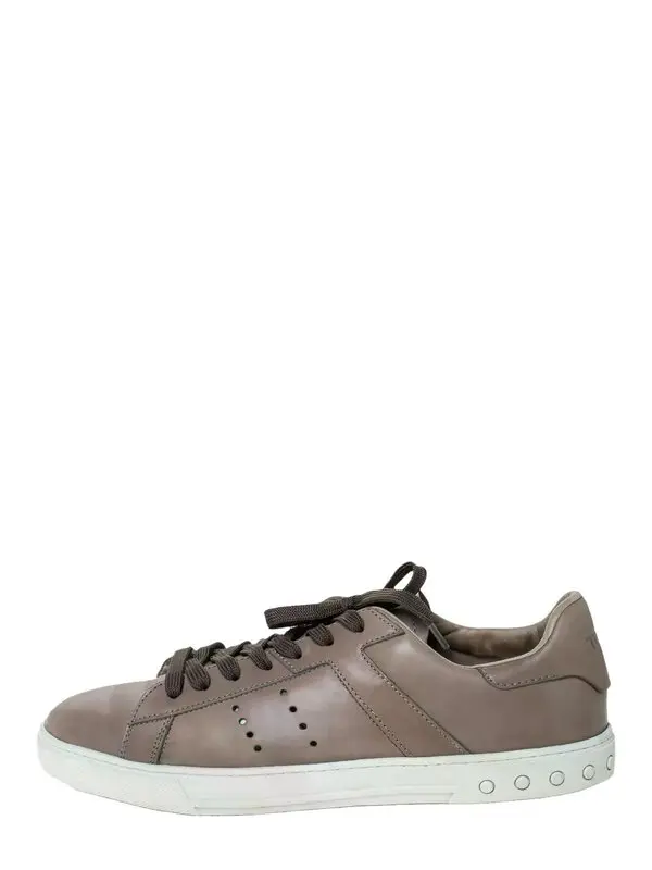 TOD'S Perforated Lace-up Sneakers - Grey