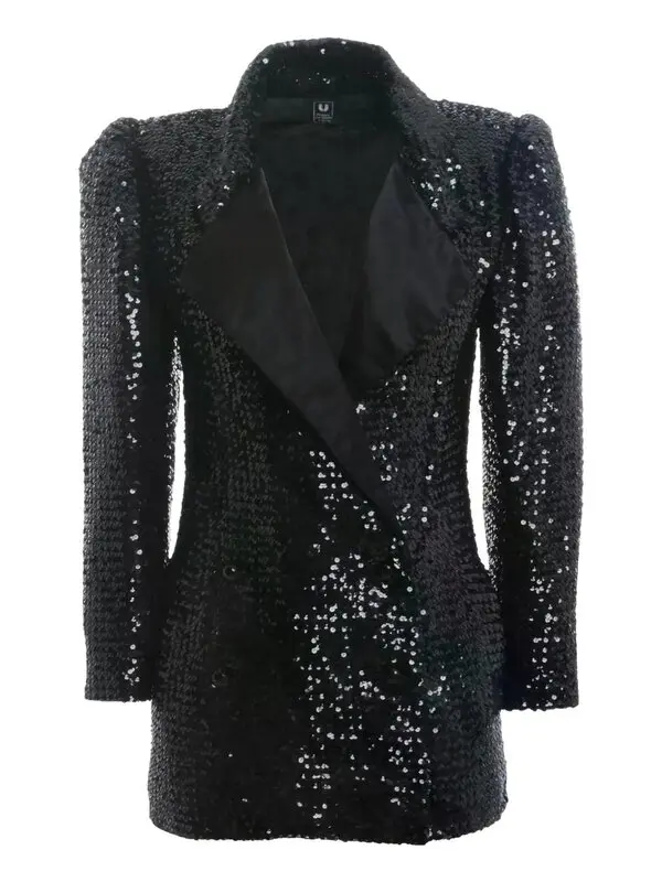Emanuel Ungaro 1980s Sequin-embellished Blazer - Black
