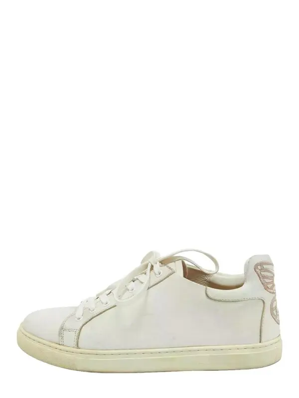 SOPHIA WEBSTER Bibi Butterfly Leather Sneakers - White