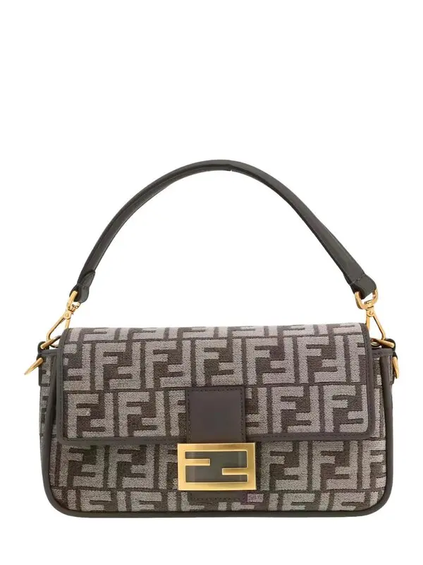Fendi 2020s Zucca Monogram Baguette Tote - Grey