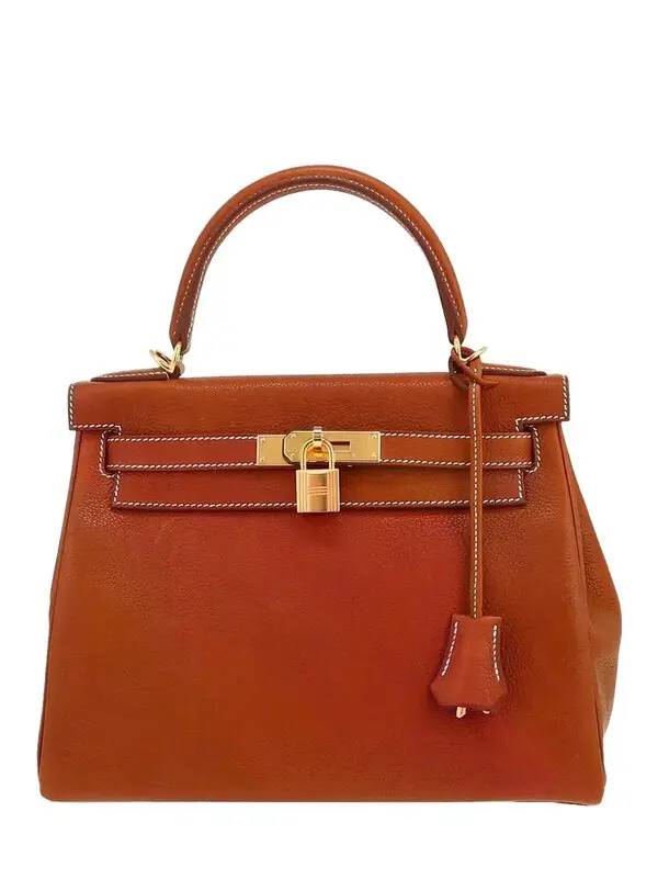 Hermès 2023 Kelly 28 Handbag - Brown