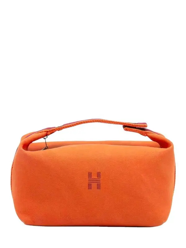 Hermès Pre-owned Canvas Bride A Brac Case Vanity Bag - Red