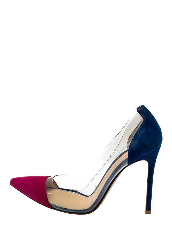 GIANVITO ROSSI 105mm Plexi Pumps - Blue