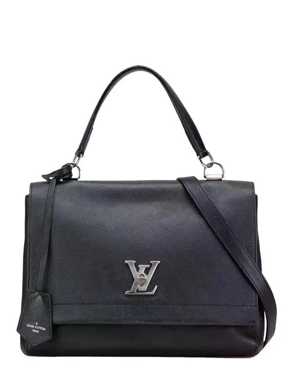 LOUIS VUITTON 2017 Leather Lockme Ii Satchel - Black