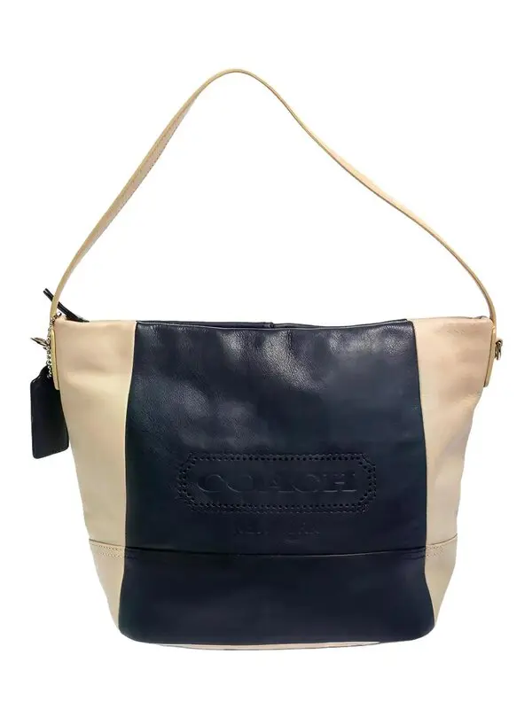 COACH® Leather Panelled Shoulder Bag - Blue
