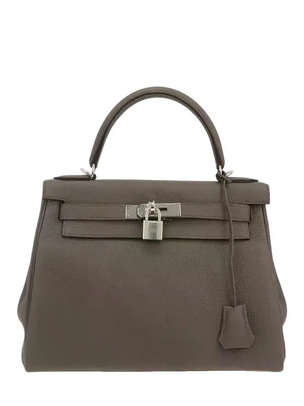 Hermès Kelly 28 Sellier Two-way Handbag - Grey