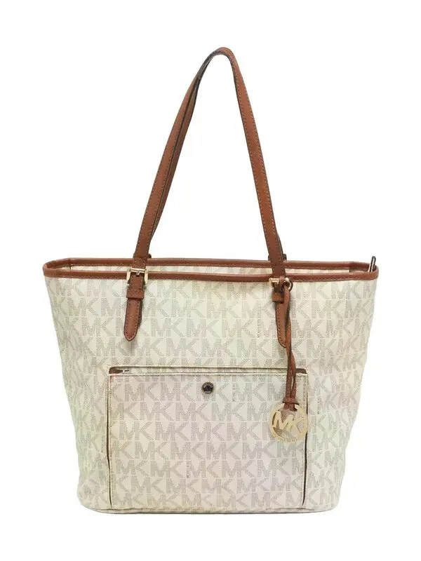 Michael Kors Monogram Tote Bag - Neutrals
