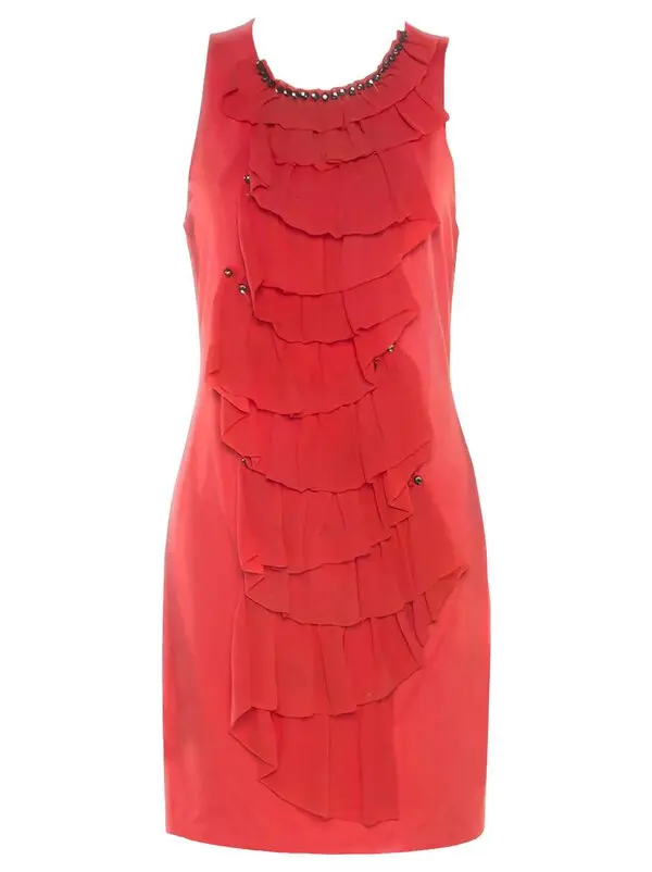3.1 Phillip Lim Crystal-embellished Ruffled Mini Dress - Red