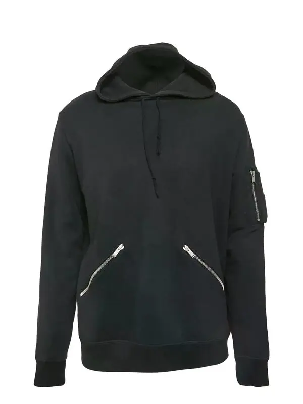 Saint Laurent Pocket-zip Hoodie - Black