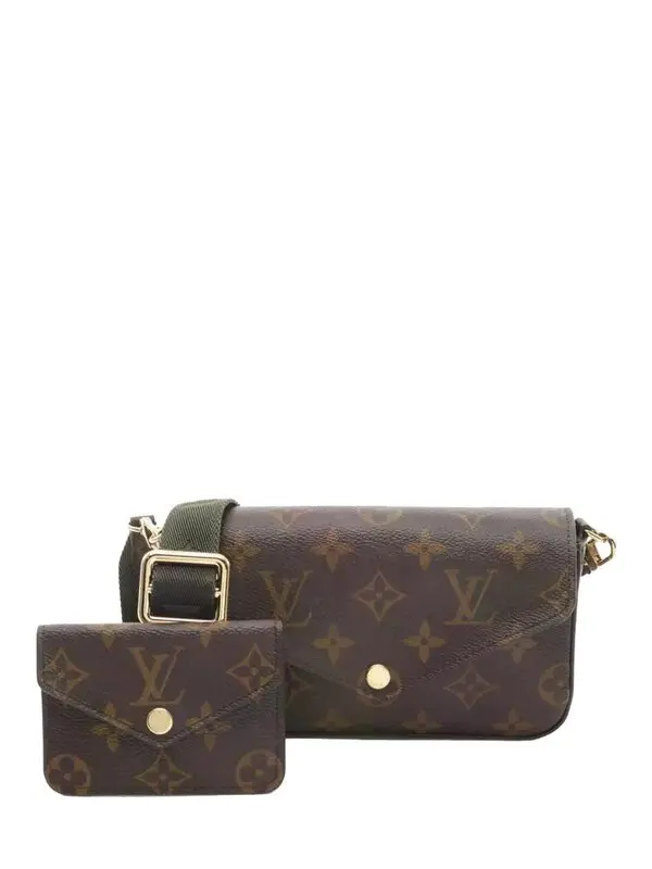 LOUIS VUITTON Monogram Felicie Shoulder Bag - Brown