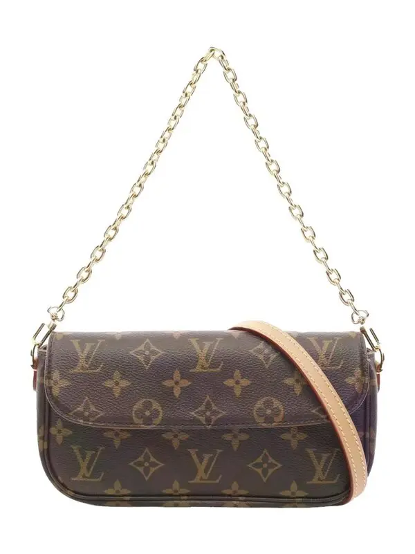 LOUIS VUITTON Monogram Ivy Wallet-on-chain Satchel - Brown