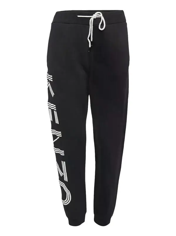 Kenzo Logo-print Cotton Track Pants - Black