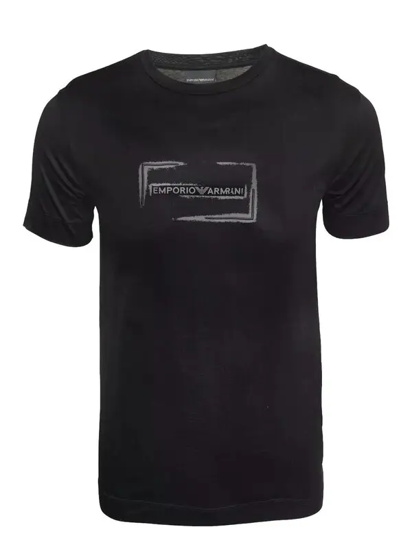 Emporio Armani Logo-print T-shirt - Black