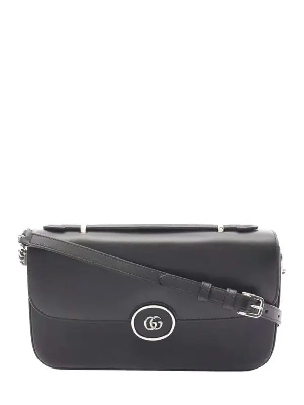Gucci 2010s Petit Gg Shoulder Bag - Black