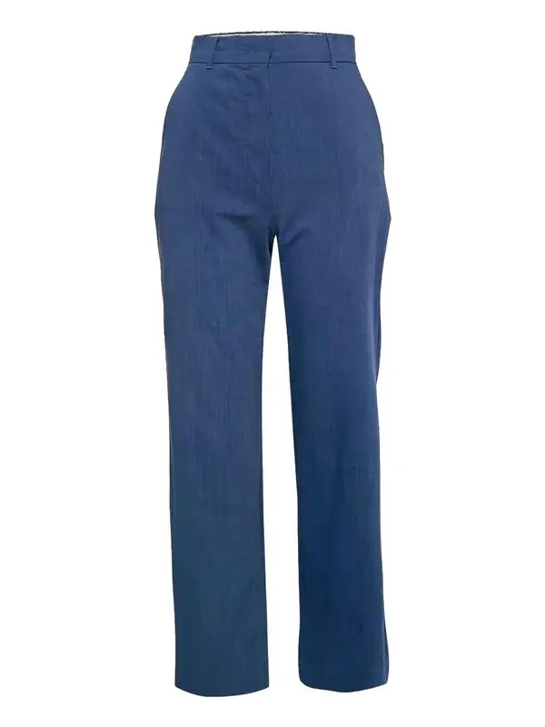 Max Mara Wool-blend Trousers - Blue