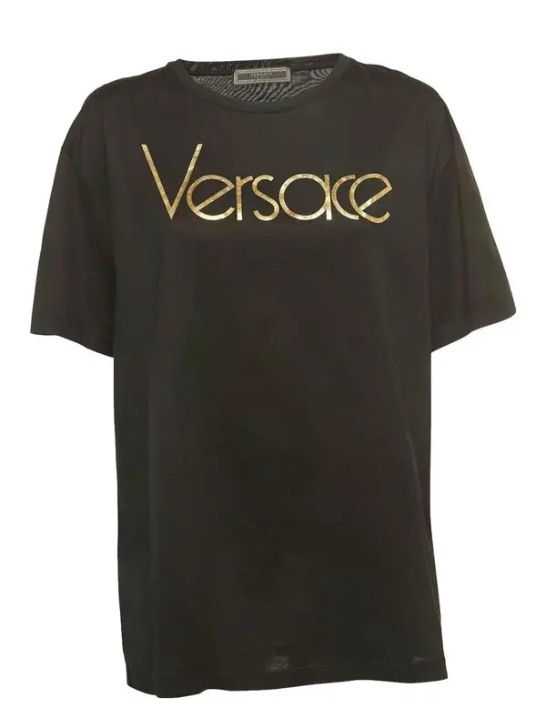 Versace Logo-print T-shirt - Black