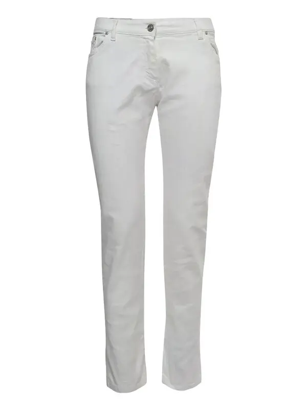 Kenzo Logo-patch Jeans - White