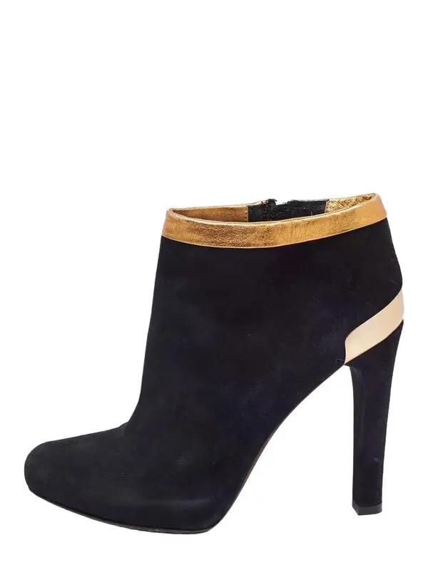 Fendi 120mm Suede Ankle Boots - Black