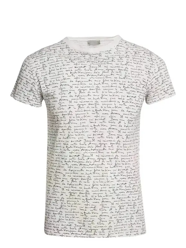 Dior Script-print T-shirt - White