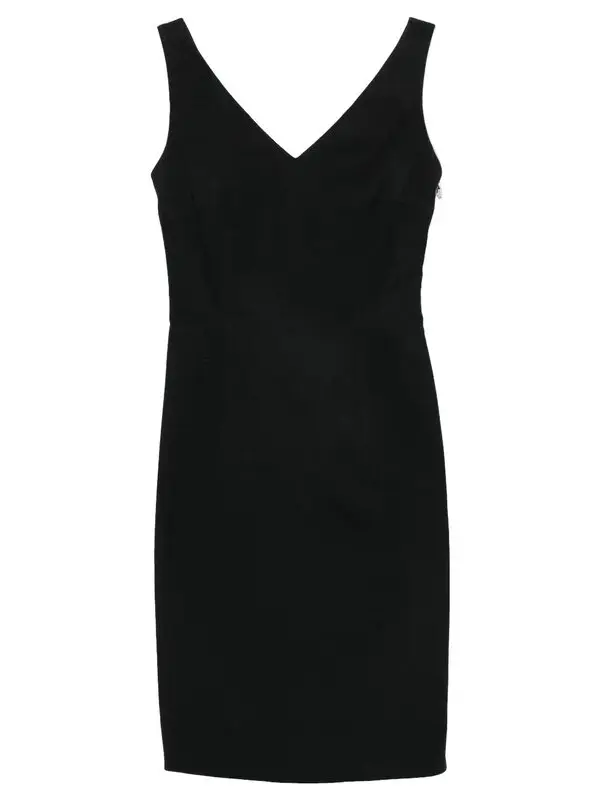 Dior 2010s Zip-detail Midi Dress - Black