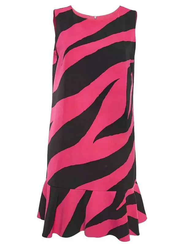 Moschino Zebra-print Mini Dress - Pink