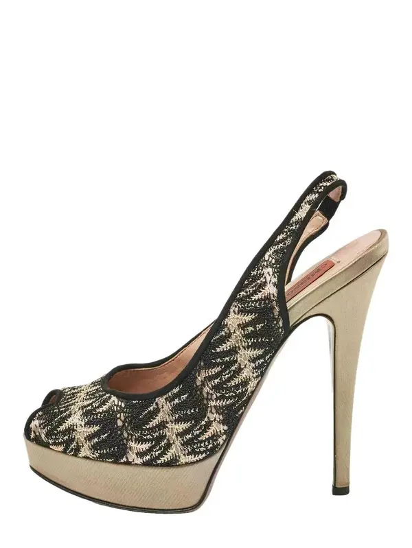 Missoni Slingback Platform Pumps - Black