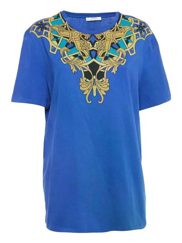 Versace Baroque-print T-shirt - Blue