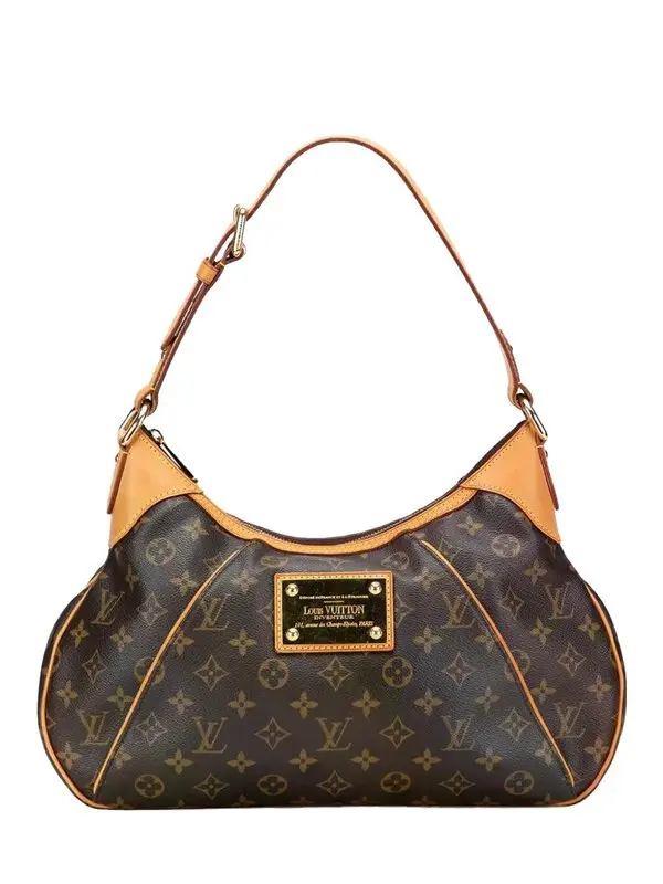 LOUIS VUITTON 2009 Monogram Thames Gm Shoulder Bag - Brown