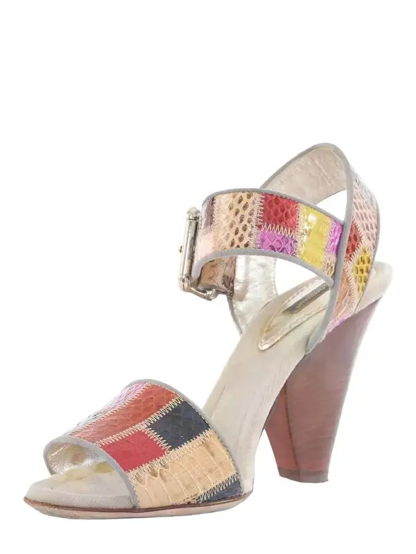 Dolce & Gabbana Patchwork Sandals - Pink