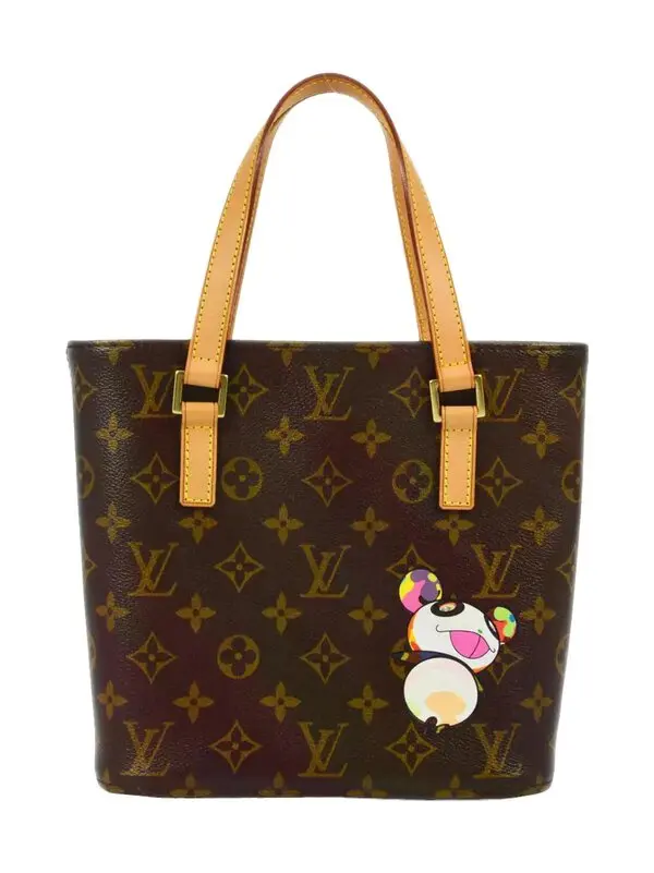 LOUIS VUITTON X Takashi Murakami Panda Vavin Pm Tote Bag - Brown