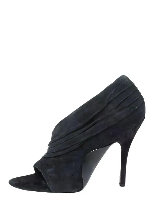 ALEXANDER WANG Draped Suede Sandals - Black