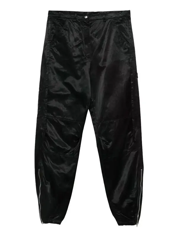 Miu Miu 2000s Satin Trousers - Black