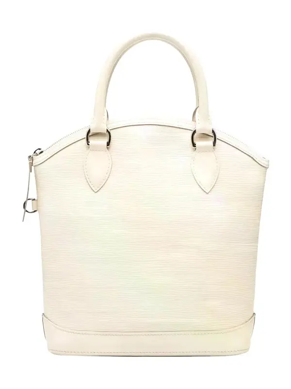 LOUIS VUITTON 2007 Epi Lockit Vertical Handbag - White