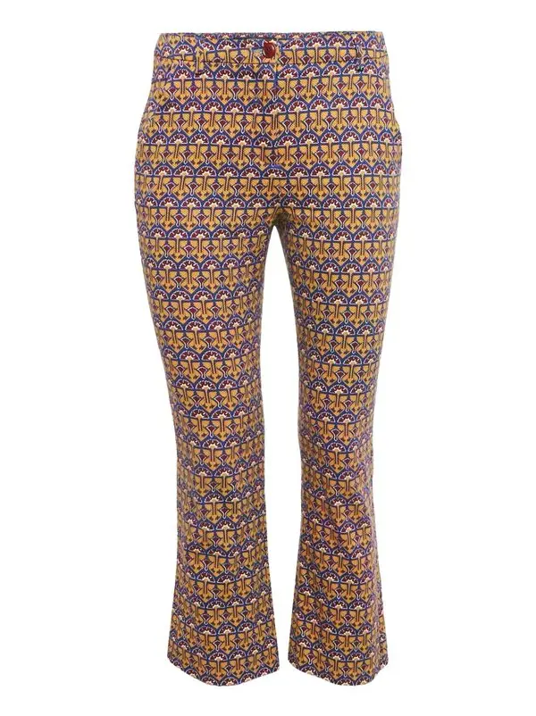 Max Mara Floral-print Trousers - Orange
