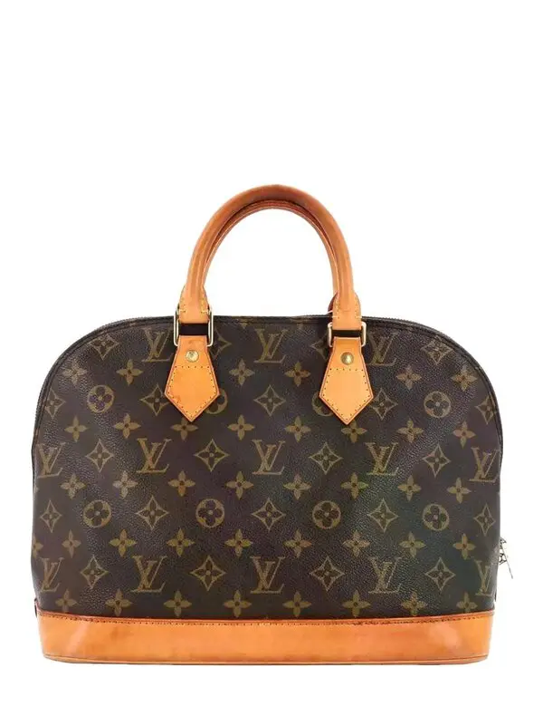 LOUIS VUITTON Vintage Alma Handbag Monogram Canvas Pm Satchel - Brown