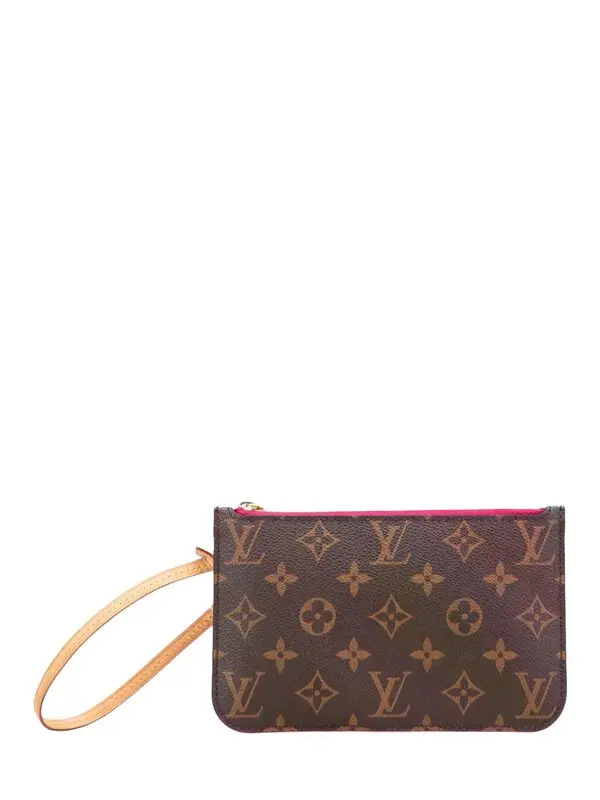LOUIS VUITTON Monogram Neverfull Pouch 2000-2025 - Brown