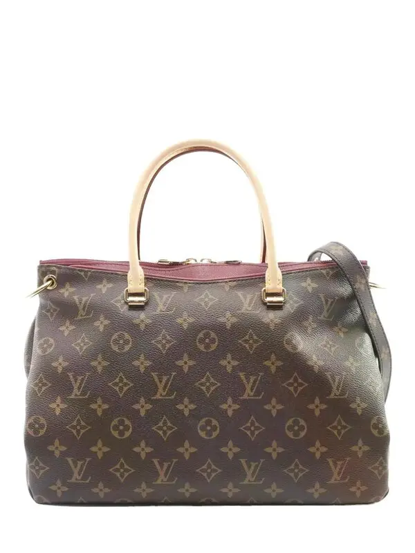 LOUIS VUITTON 2014 Monogram Pallas Mm Satchel - Brown