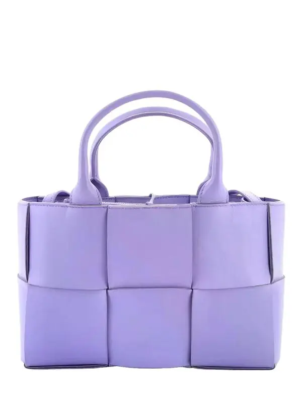 Bottega Veneta Arco Maxi Intrecciato Mini Tote - Purple