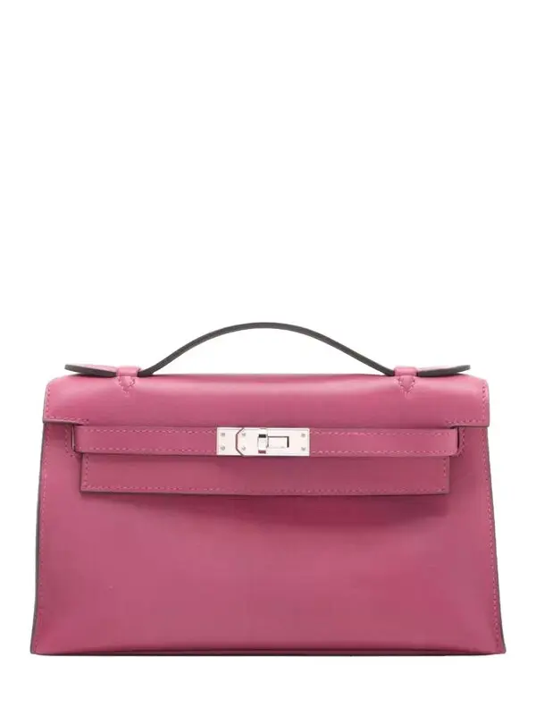 Hermès 2018 Swift Kelly Pochette 22 Handbag - Purple