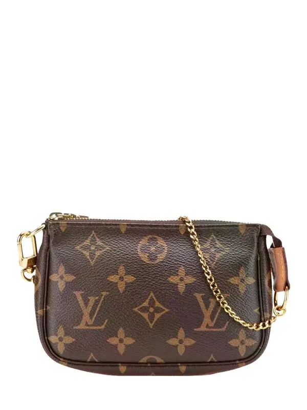 LOUIS VUITTON 2020 Monogram Mini Pochette Accessoires Handbag - Brown