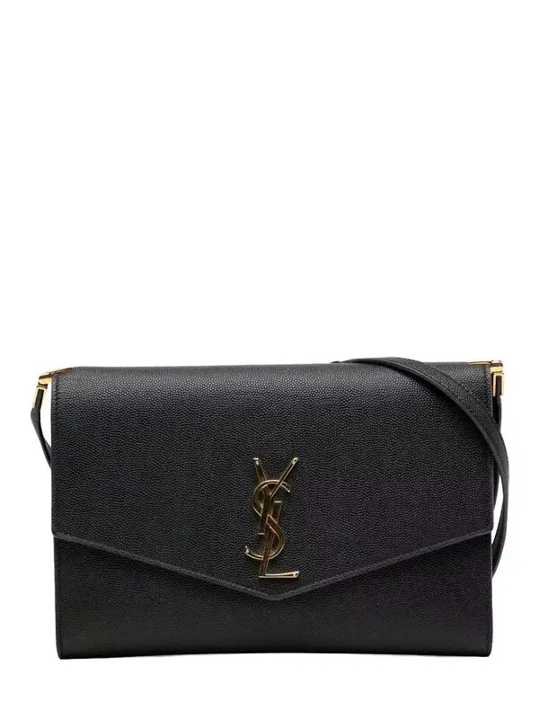 Saint Laurent 2020 Mini Grain De Poudre Uptown Crossbody Bag - Black