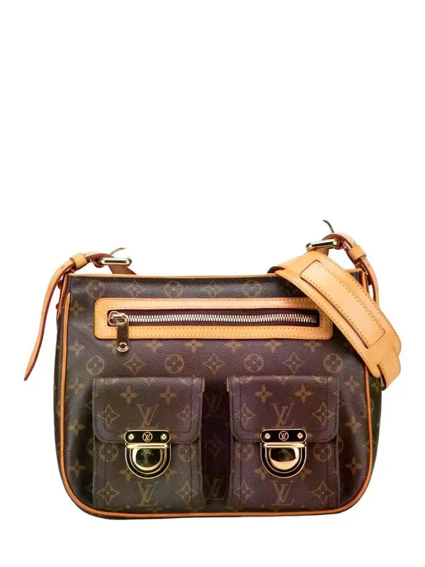 LOUIS VUITTON 2006 Monogram Hudson Gm Crossbody Bag - Brown