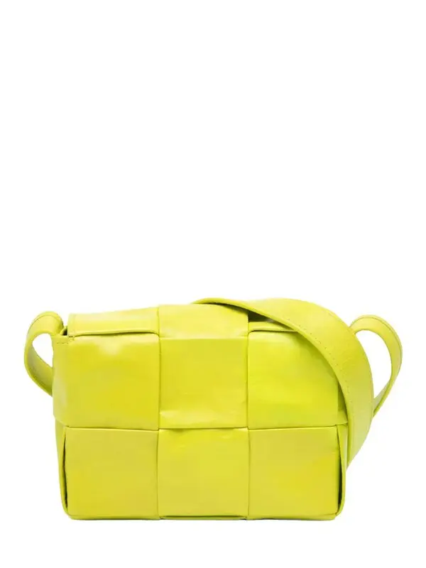 Bottega Veneta 2012-2025 Extra Mini Nappa Maxi Intrecciato Cassette Crossbody Bag - Yellow