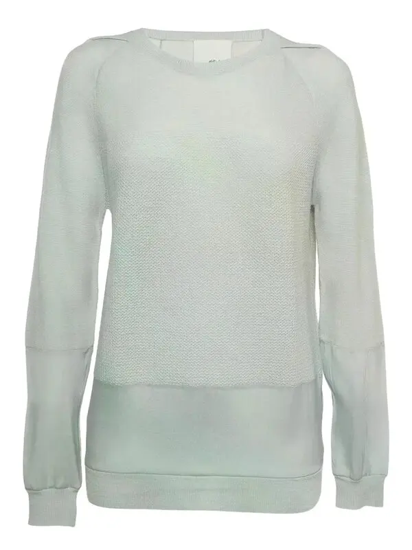 3.1 Phillip Lim Panelled Merino-silk Sweater - Blue