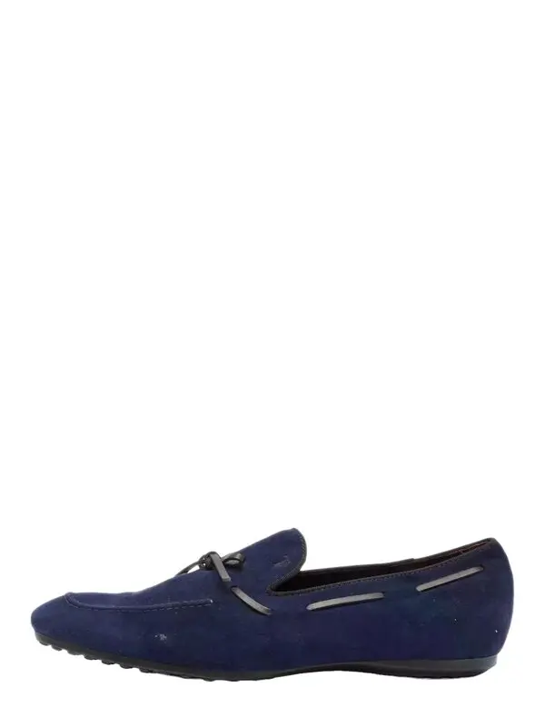 TOD'S Suede Boat Shoes - Blue