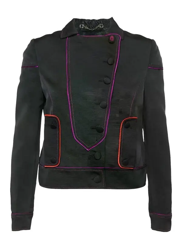 Gucci Contrast-trim Jacket - Black