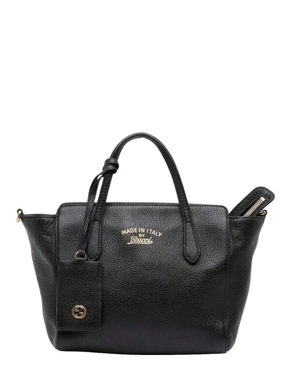 Gucci Mini Leather Swing Satchel - Black