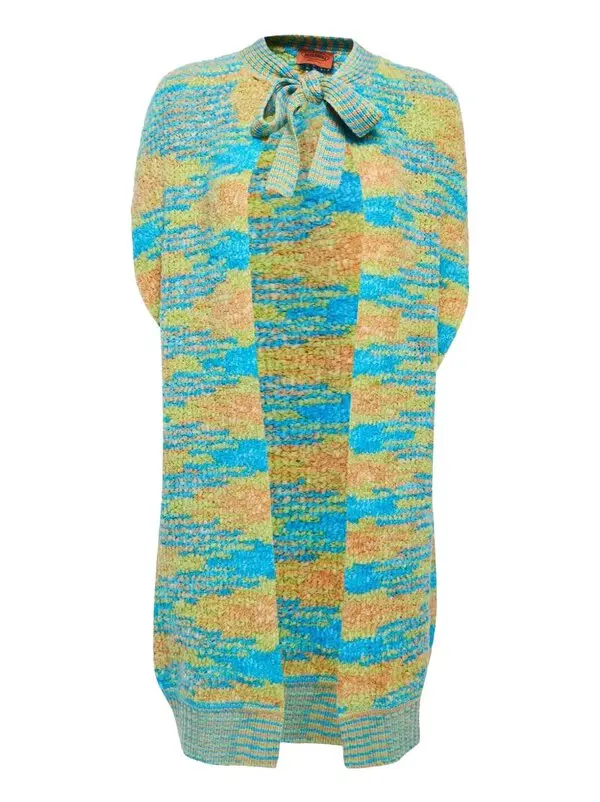 Missoni Knit Tie Cardigan - Blue