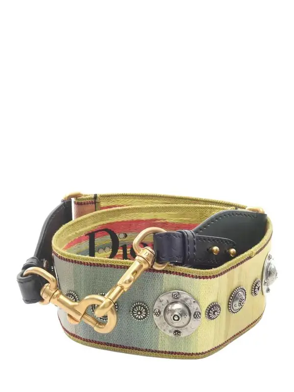 Dior 2020s Medallion Embroidery Shoulder Strap - Yellow