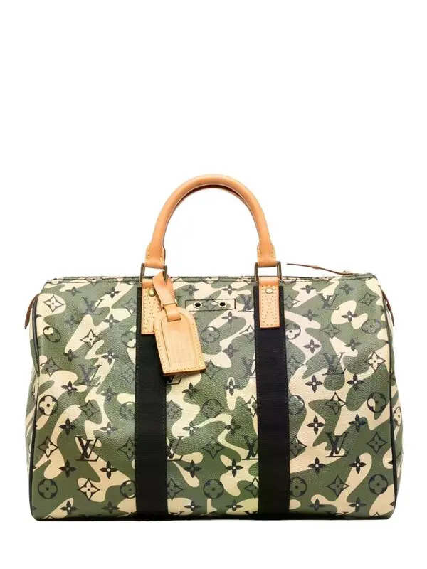 LOUIS VUITTON X Takashi Murakami 2008 Speedy 35 Tote - Green